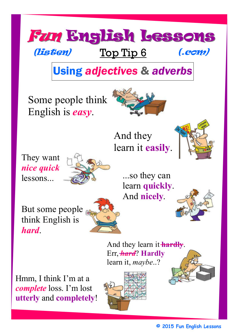 7 FREE Grammar Lessons – No.6 – Fun English Lessons